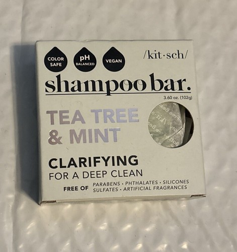 Kit-sch Clarifying Solid Shampoo Bar Tea Tree & Mint Deep Refresh Cleanse 3.2oz 819677025458| eBay