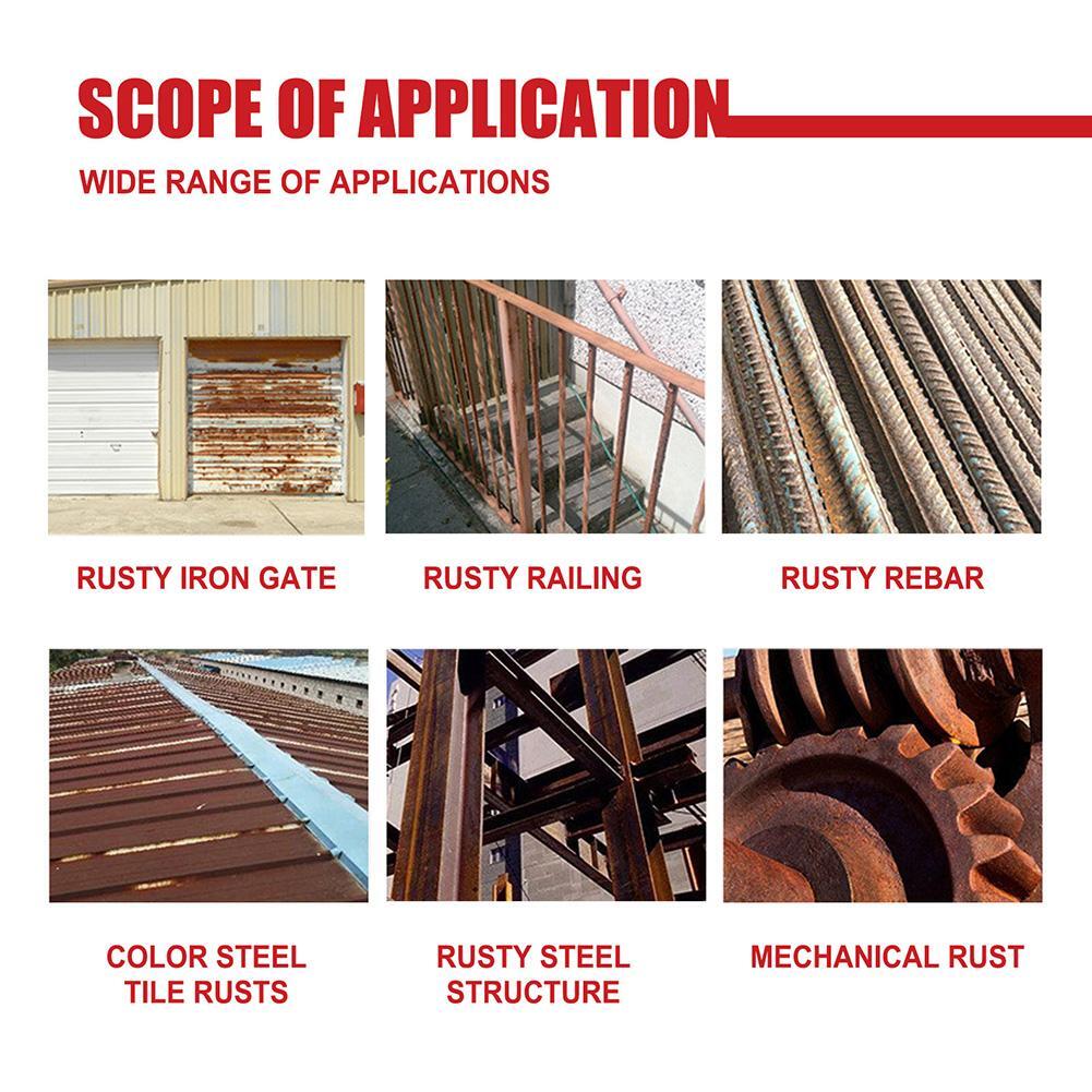 100ML Rust Conversion Agent Brush Metal Rust Remover Water-based Paint ...