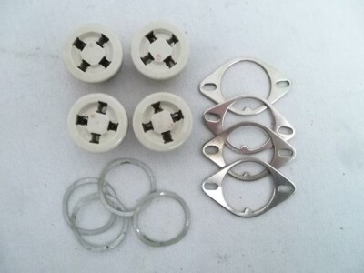 4 AMPHENOL NOS 4 PIN CERAMIC VINTAGE TUBE SOCKET 300B 2A3 45 UX4 | eBay