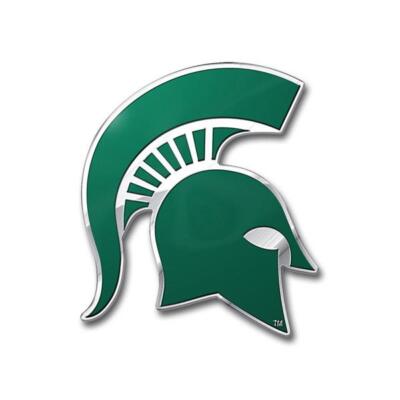 Michigan State Spartans Die Cut Metal Auto Emblem [NEW] Car Truck Decal ...