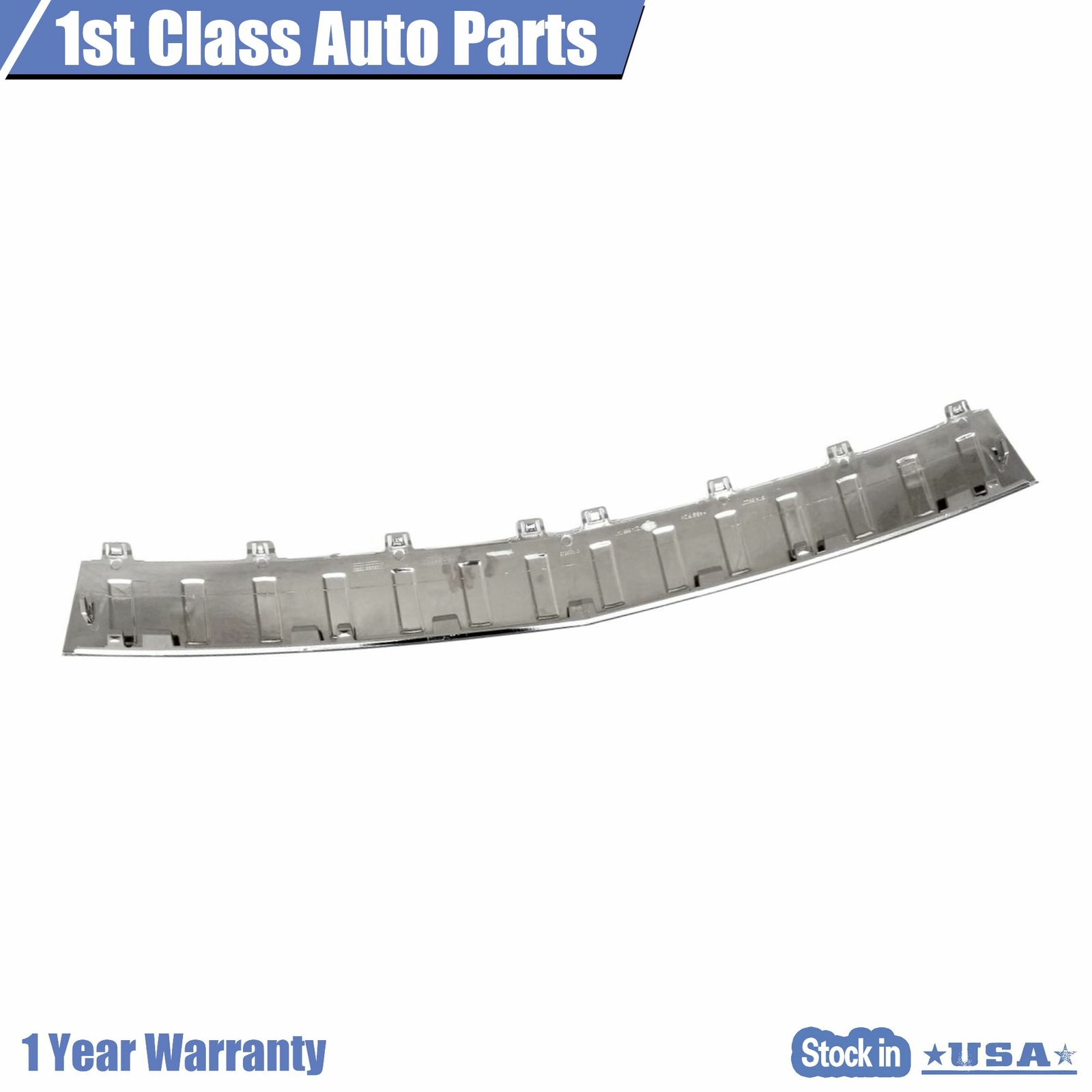 Rear Bumper Chrome Guard Foot Plate Cover For 2010-14 Mercedes-Benz ...