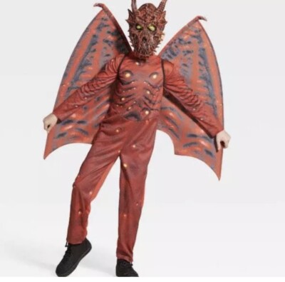 Child Red Dragon Halloween Costume Size Lg 10-12, Light-up HYDE and EEK ...