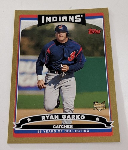 2006 Topps Gold Parallel Indians RC Rookie Card #300 Ryan Garko #D ...