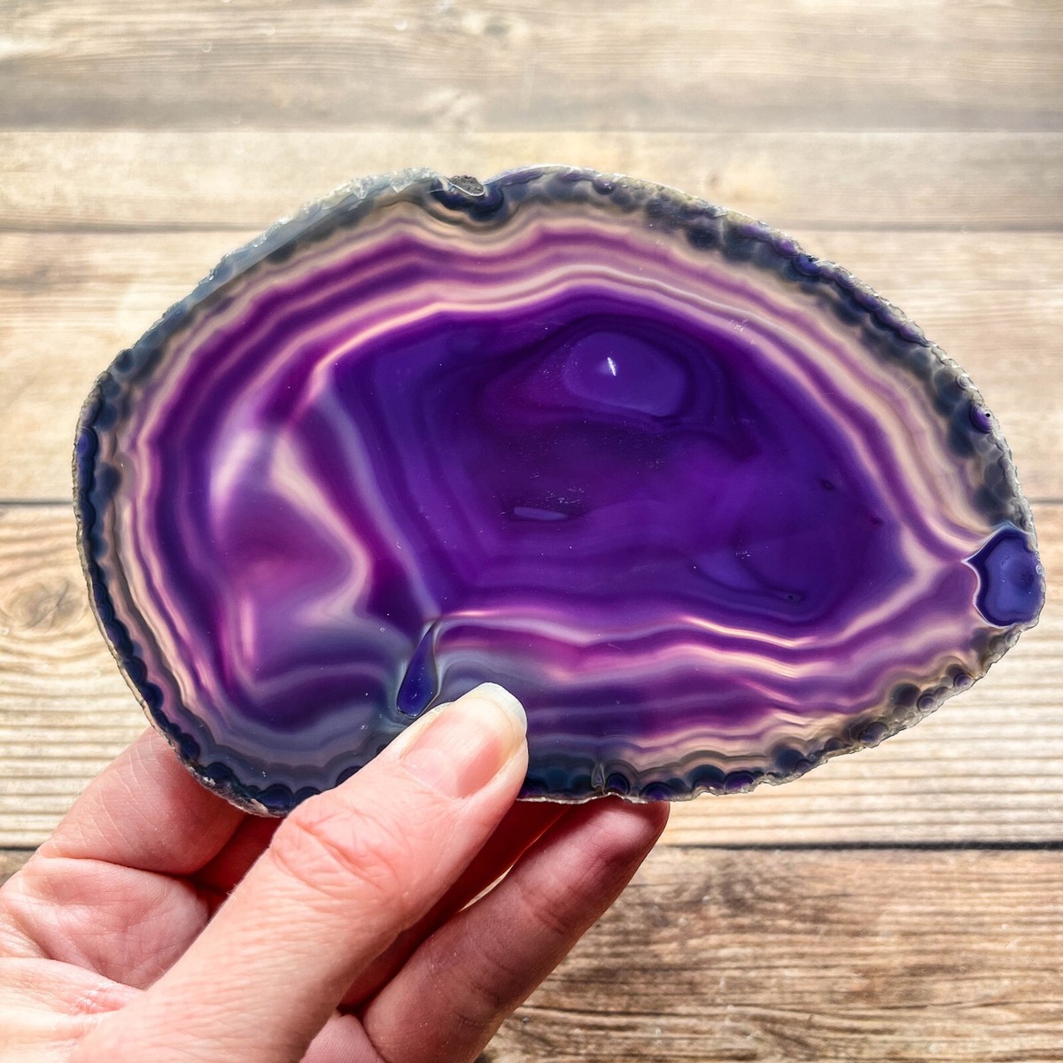 Purple Pink Agate Geode Coasters