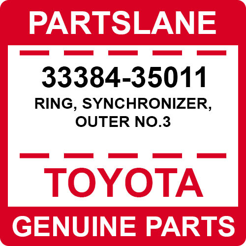 3338435011 Genuine Toyota Ring Synchronizer Outer No.3 33384-35011 for ...