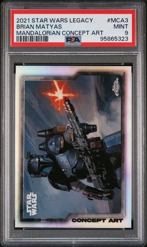 Brian Matyas - 2021 Star Wars Legacy Mandalorian Concept Art #MCA3 PSA ...