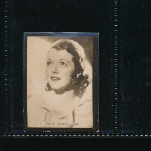 1935 Aguilitas tobacco card Cuban #31 Janet Gaynor Fox Studios (AW67 ...