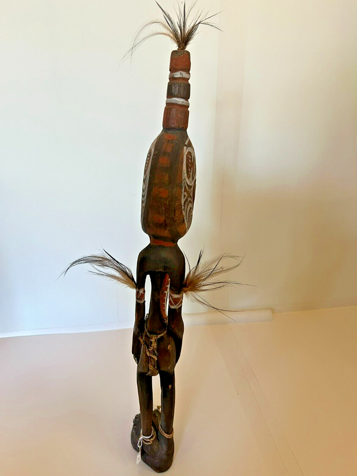 Authentic Papua New Guinea Hand-Carved Shaman Magic Water Spirit Statue ...