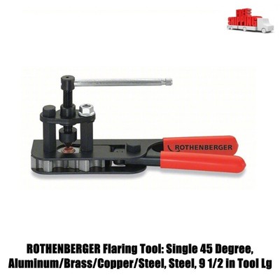ROTHENBERGER Flaring Tool: Single 45 Degree, Aluminum/Brass/Copper ...