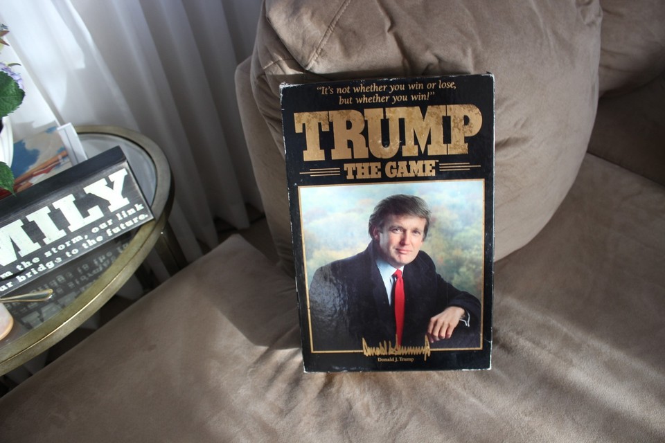 Vintage Donald Trump The Game Milton Bradley Board Game1989 NEVER USED ...