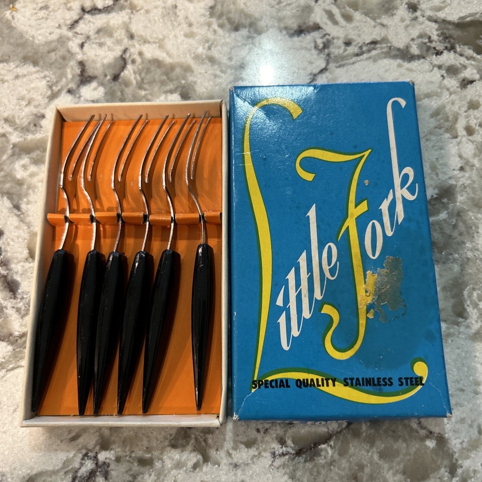Vintage Little Fork Set Of 6 Stainless Steel Hors D'oeuvre Canopy ...