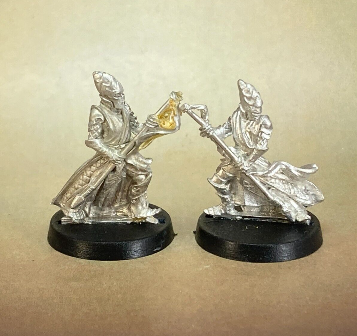 Ravilla GREY ELF WARRIORS x2 WOTC Chainmail Elves D&D Pathfinder AD&D ...