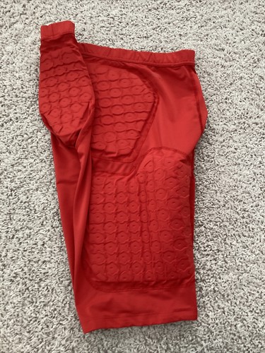 Adidas Techfit Red Compression Padded Basketball Shorts Base Layer Mens ...