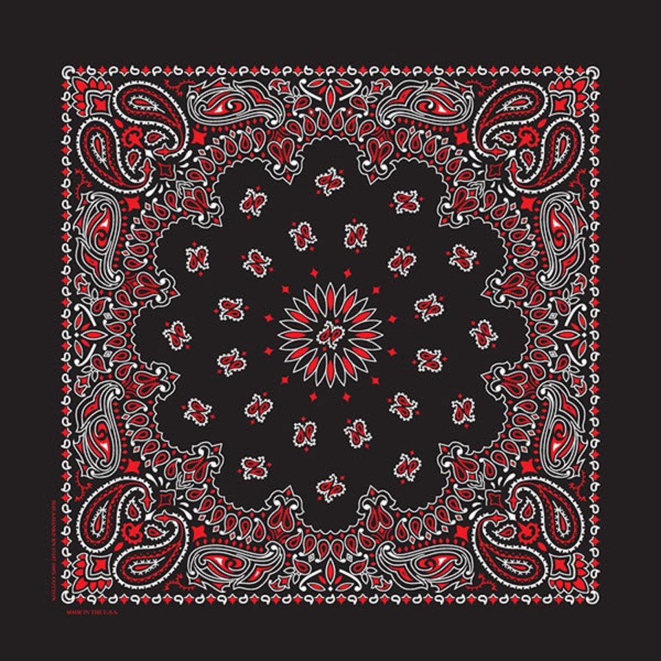 USA Made Paisley 22"Cotton BANDANA Bandanna Face Head Wrap Scarves Mask ...