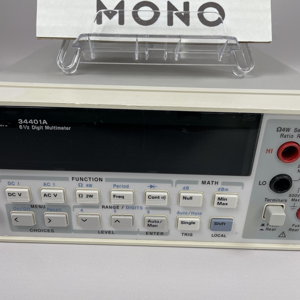 HP Agilent 34401A 6 1/2 Digit Multimeter Tested Japan Hewlett Packard ...