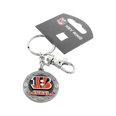 BRAND NEW NFL CINCINNATI BENGALS Metal Impact Keychain With Lobster ...