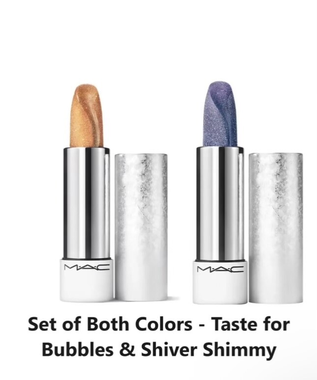 Mac Cosmetics Fizzy Feels Lip Balm Taste for Bubbles & Shiver Shimmy ...