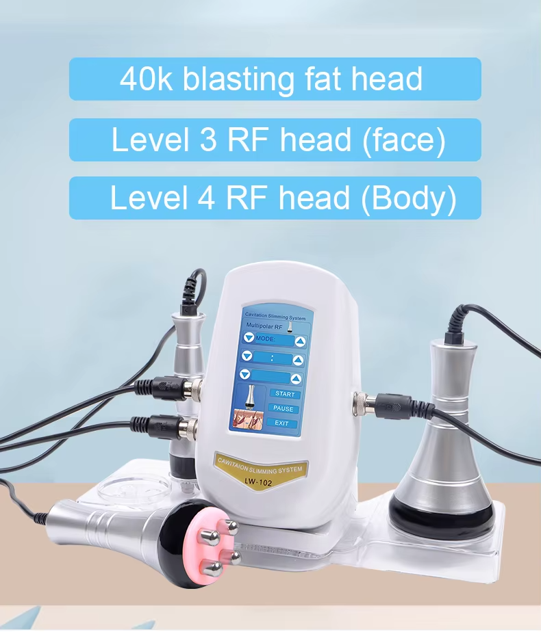 40K Ultrasonic Cavitation Body Facial Radiofrequency Massage Weight ...
