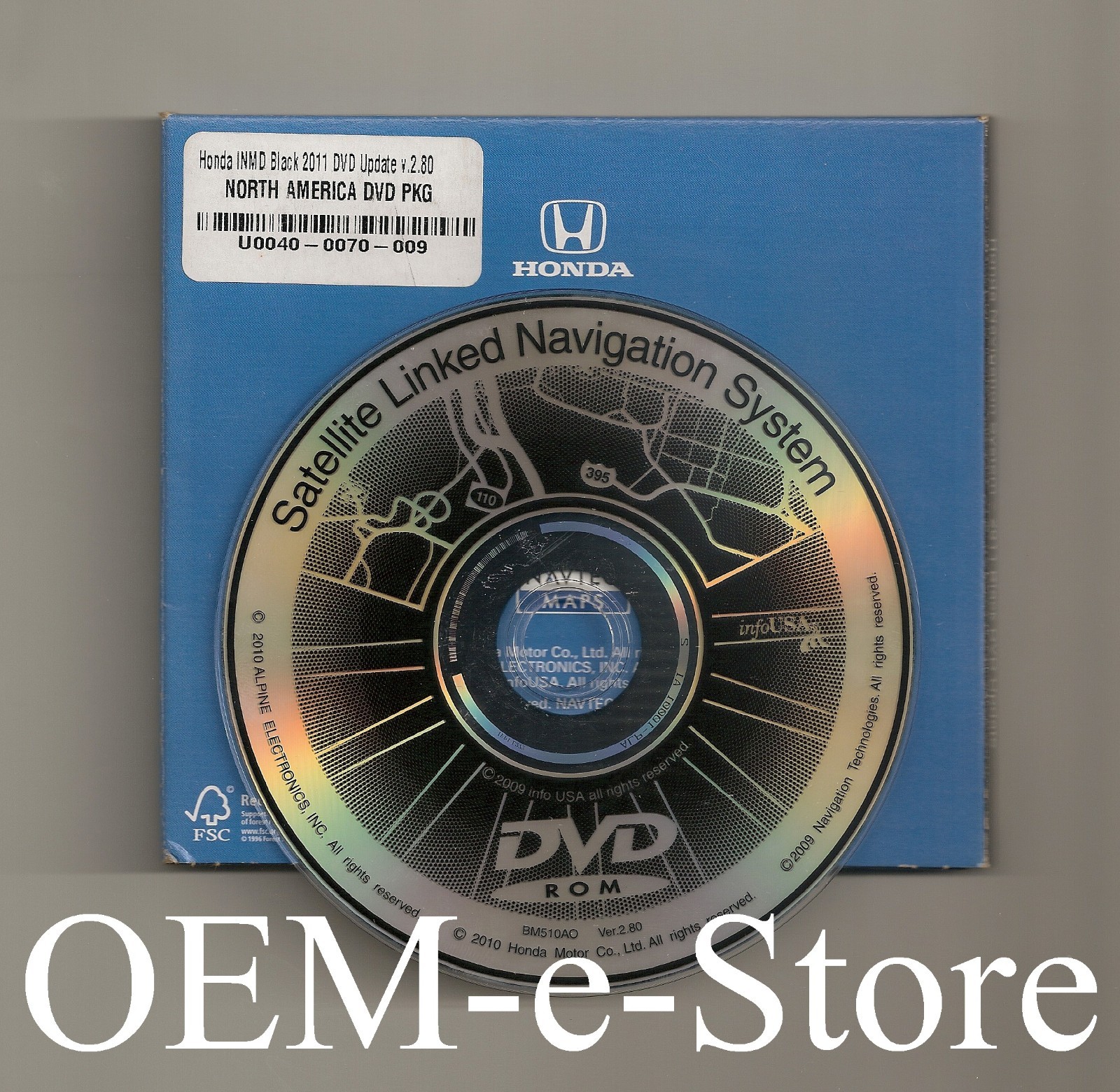 2000 2001 2002 2003 2004 Honda Odyssey Navigation DVD Map 2011 Update ...