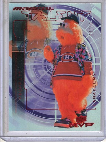 2024-25 UD MVP hockey Youppi Purple Mascot Talent /10 card MONTREAL ...