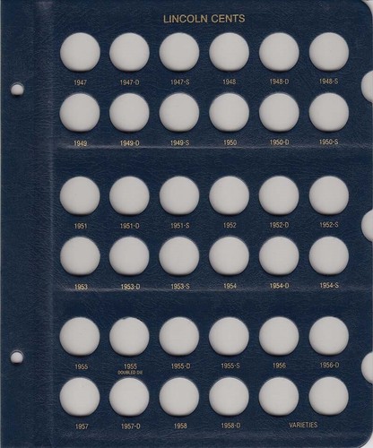 Whitman Coin Album For Collecting US Lincoln Cents 1909 - 1995 Penny ...