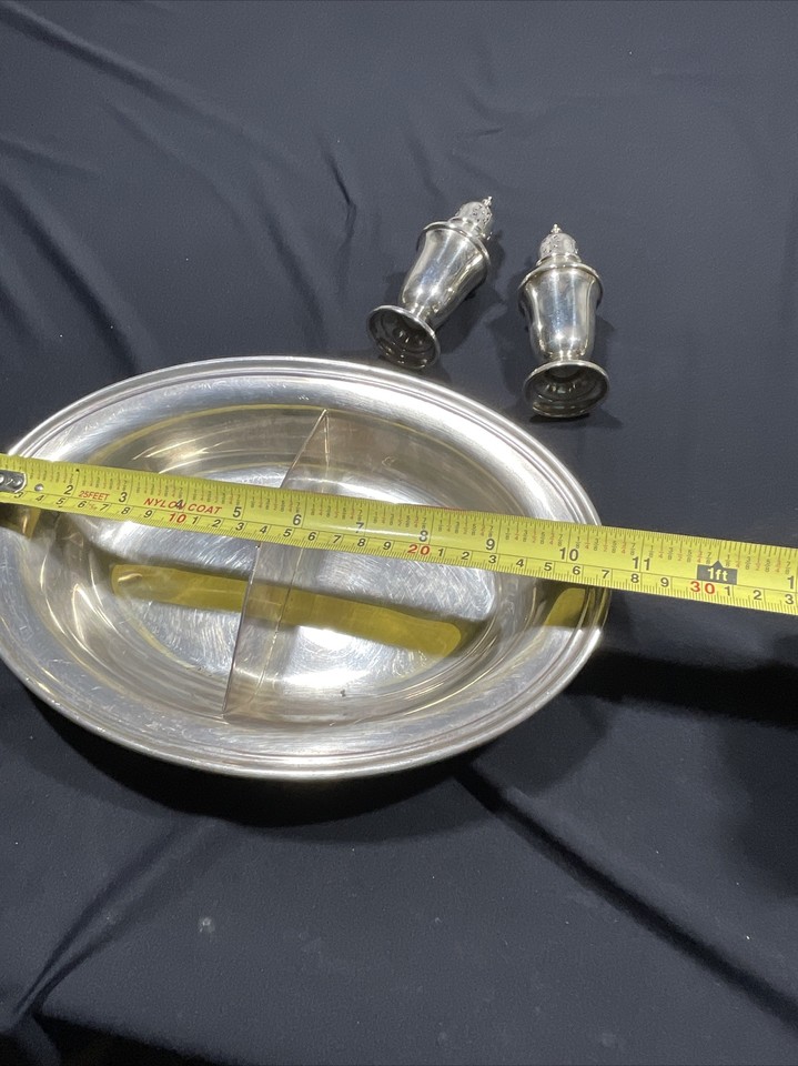 Gorham Vintage Sterling Silver759 Gadroon Pattern Salt & Pepper Shakers ...