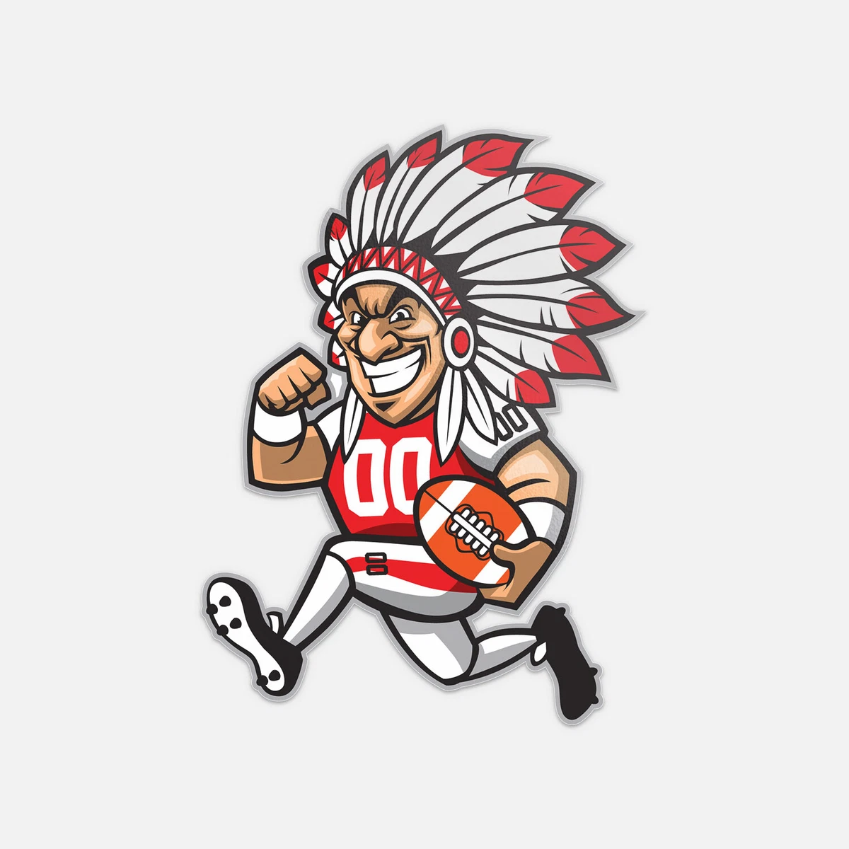 Indian Chief Football Logo
