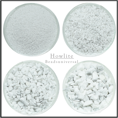 Natural Raw Rough Howlite Loose gemstone Crushed Powder healing Crystal ...