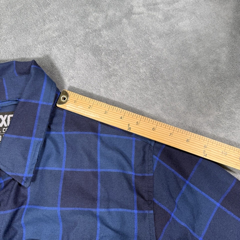 Dixxon Flannel Men’s XL Snap-On Tools Plaid Mechanic Blue Work Limited ...