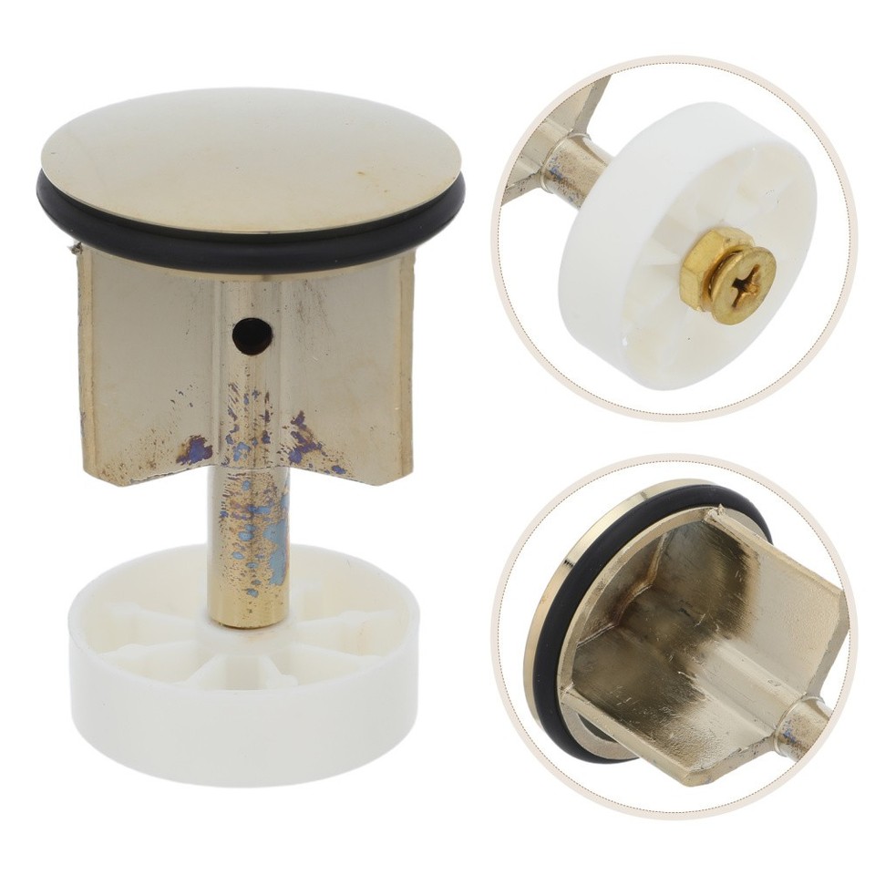 Bathroom Sink Stopper Replacement Brass Brushed Gold Drain Assembly ...