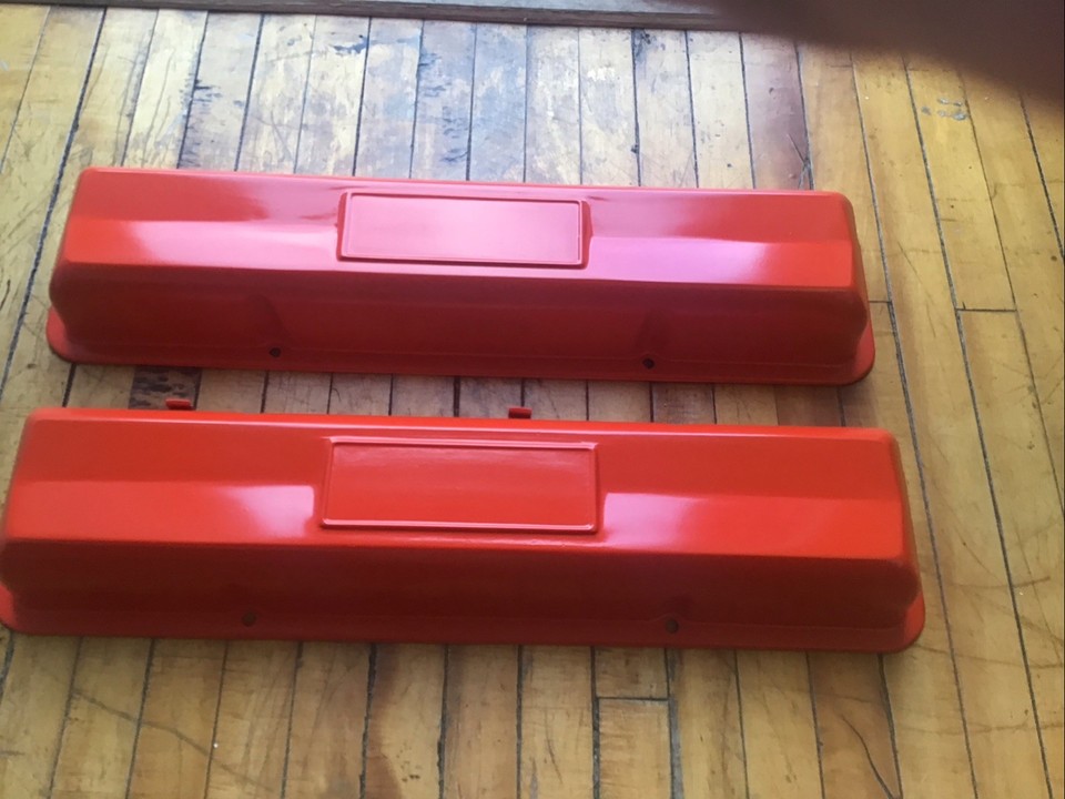 1962-63 Chevy Impala Corvette 327 Valve Covers 1962-63 First Design Oem ...