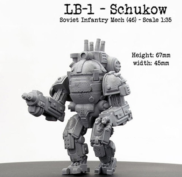 Resin Figure Kit 1 35 Science Fiction Robot Miniature Model Garage Kit ...