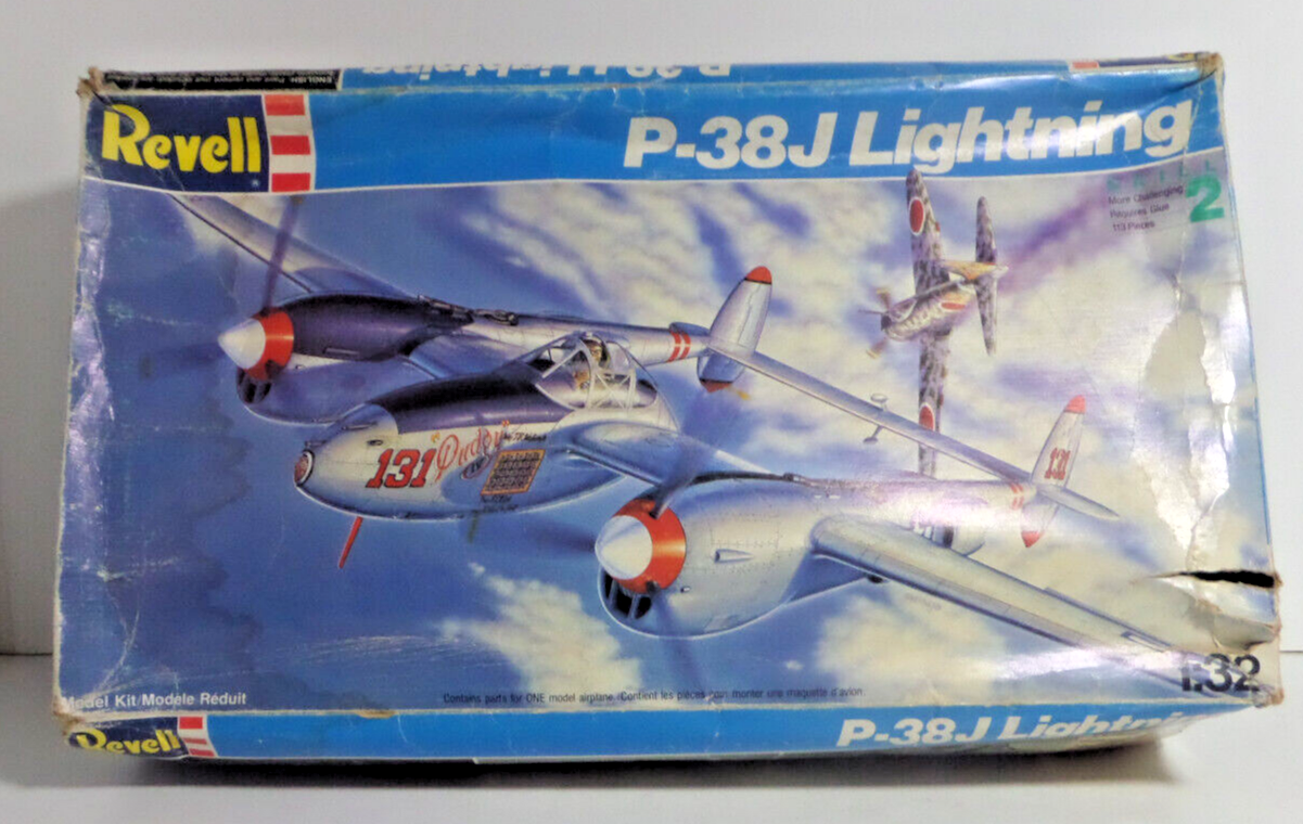 P38J lightning 1/32 scale Revell #4749 1992 | eBay