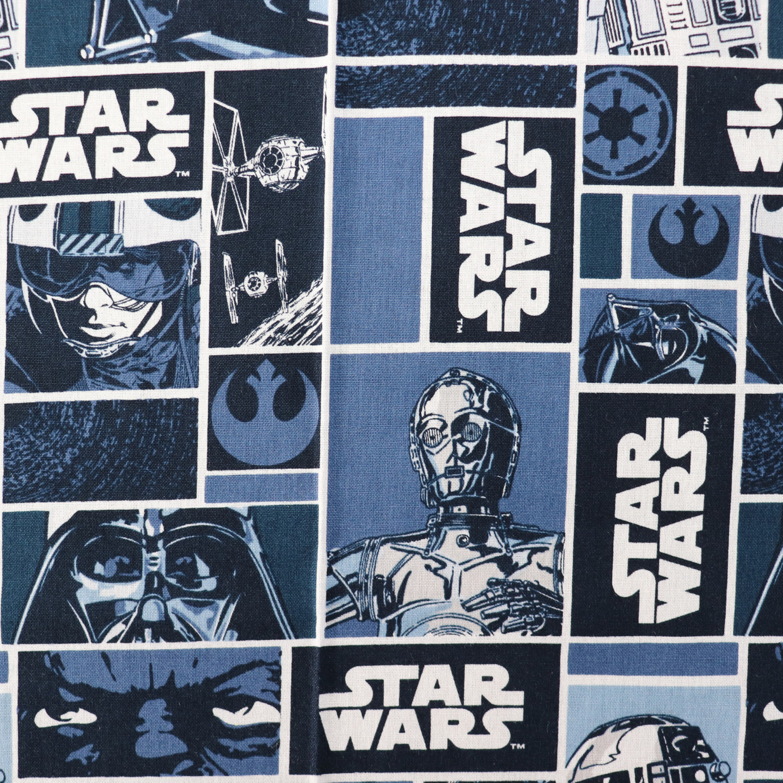 Star Wars Cotton Fabric Darth Vader R2-D2 Crafting Masks Sewing Quilt ...