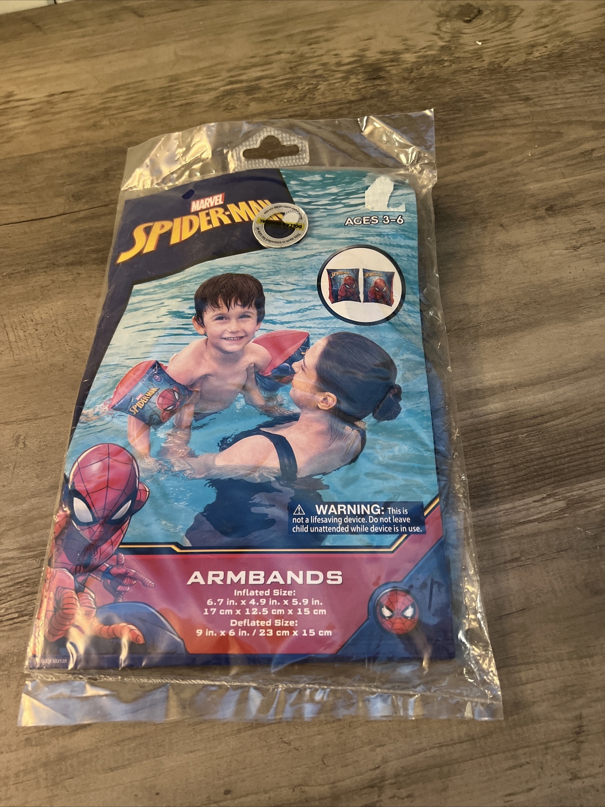 Marvel Spider-man Inflatable Arm Bands Water Pool Floaties Kids 3-6 ...