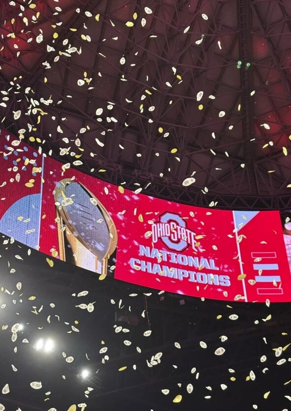 2025 CFP Ohio State Buckeyes National Championship On Field Confetti | eBay