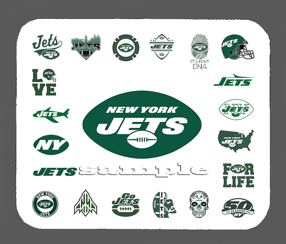 New York Jets Logo History New York Jets 23" LED Retro Logo Round Wall