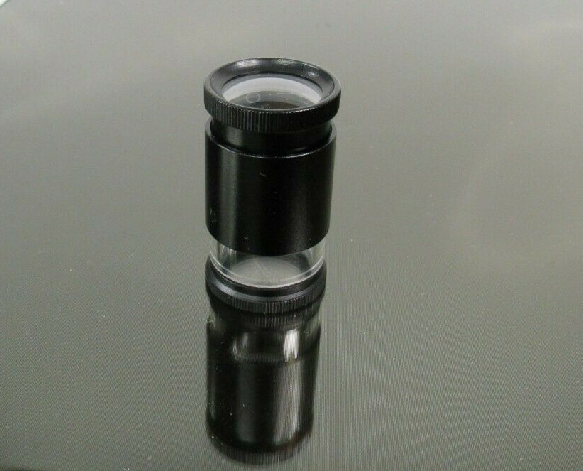 10X Adjustable Focus Loupe with Reticules Pocket Magnifier Lupe ...