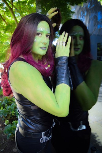 Womens Marvel Guardians of The Galaxy Gamora Wig Costume Accessory for ...