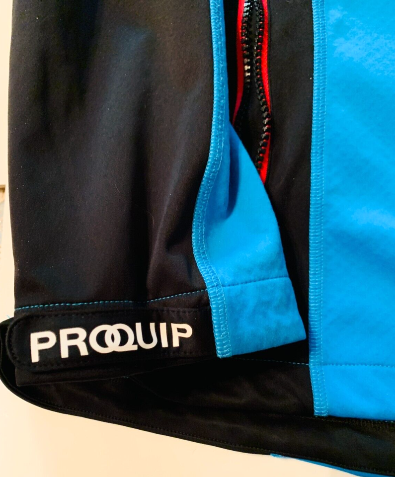 PROQUIP CYCLONE * 1/4 Zip Golf Jacket * Windproof * Tourflex * Blue/Blk ...