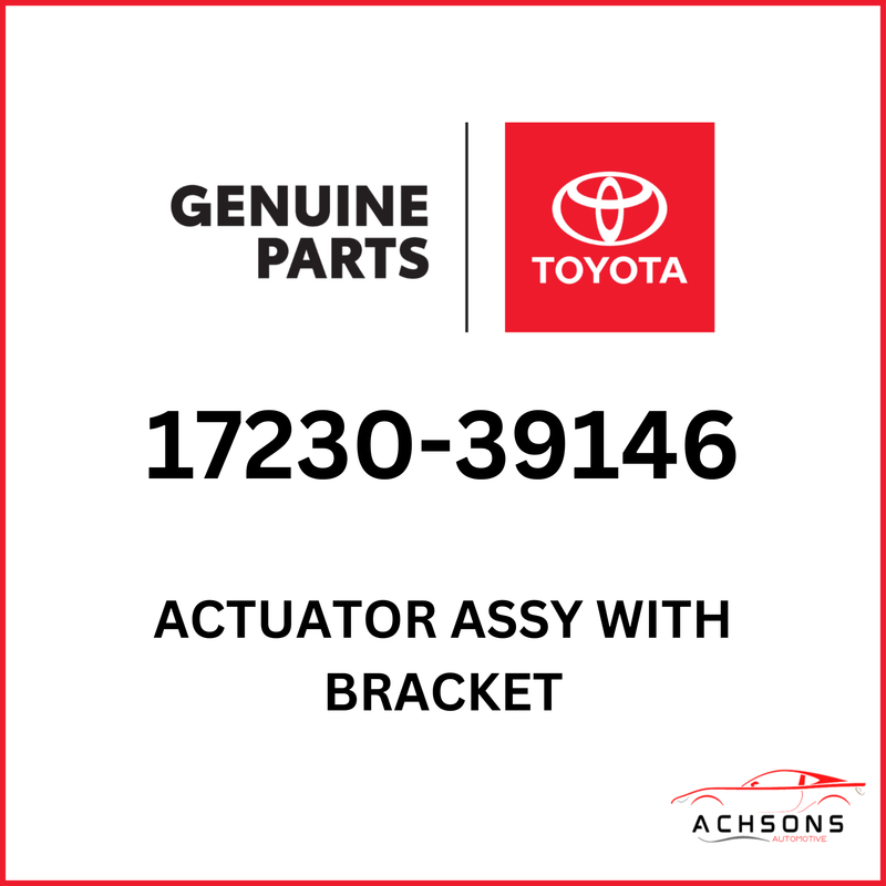 17230-39146 GENUINE TOYOTA ACTUATOR ASSY WITH BRACKET 1723039146 NEW ...