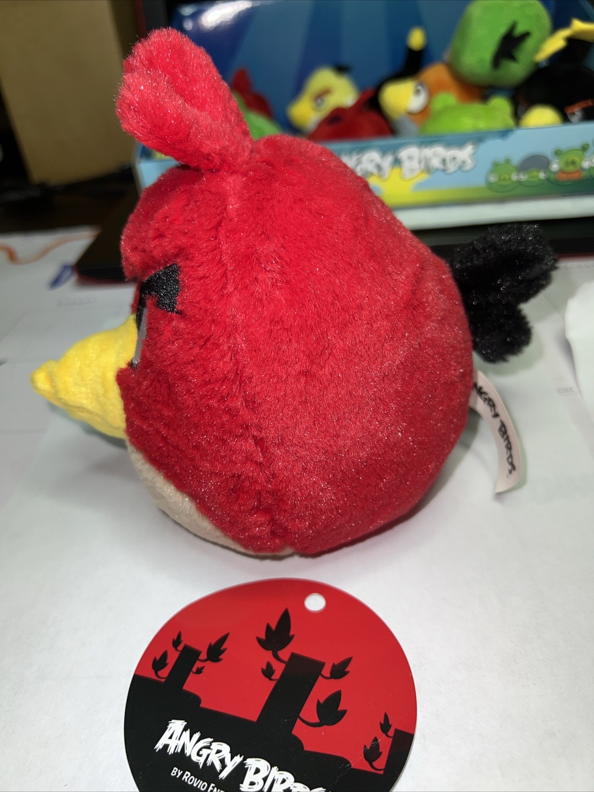 Angry Birds Plush Red Bird Toy Stuffed Animal 5" round | eBay