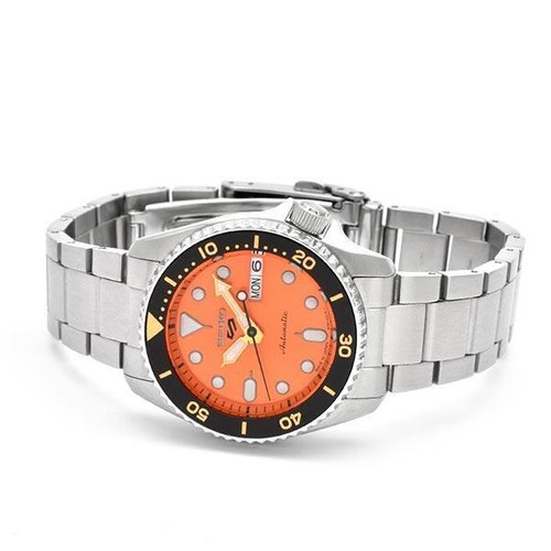 SEIKO 5 Sports SBSA231 Orange Automatic Mechanical Diver Men's Watch ...