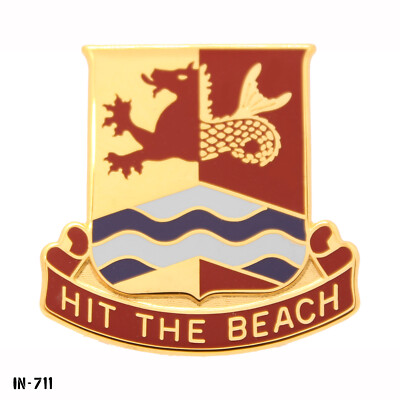 US Army DUI Pin ~ 159th Transportation Battalion, Hit The Beach ...