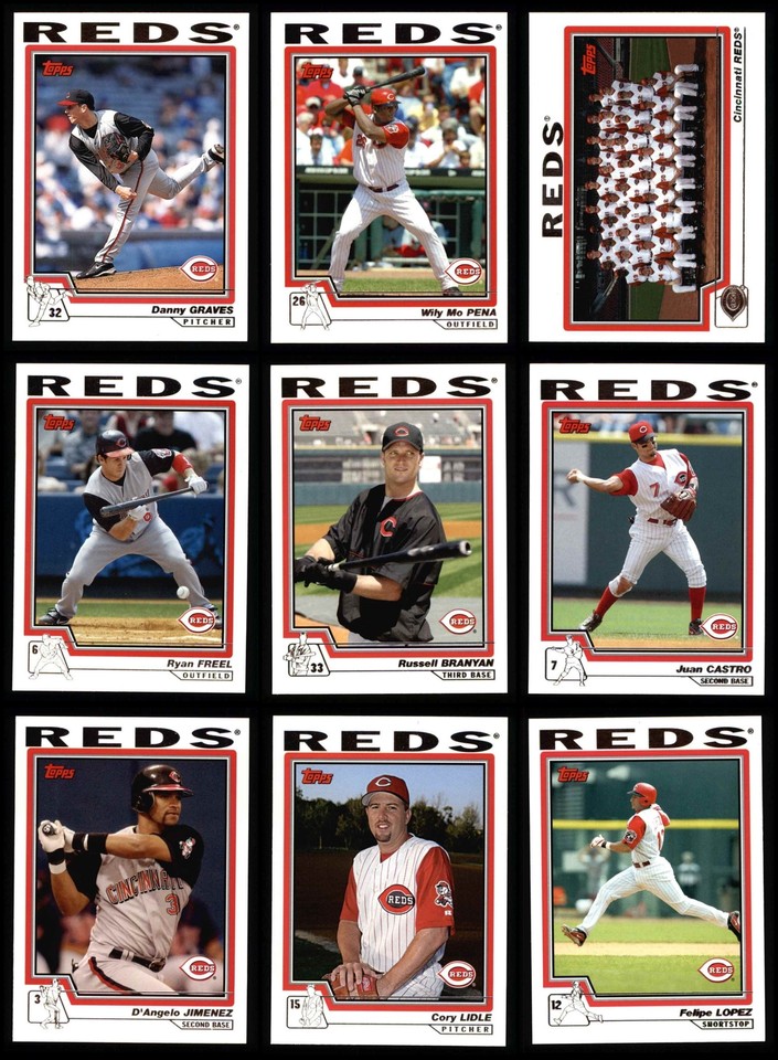 2004 Topps Cincinnati Reds Almost Complete Team Set 8 - NM/MT 6606739 ...