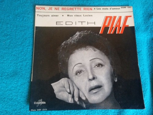Vinyl 45 tours edith piaf non je ne regrette rien | eBay