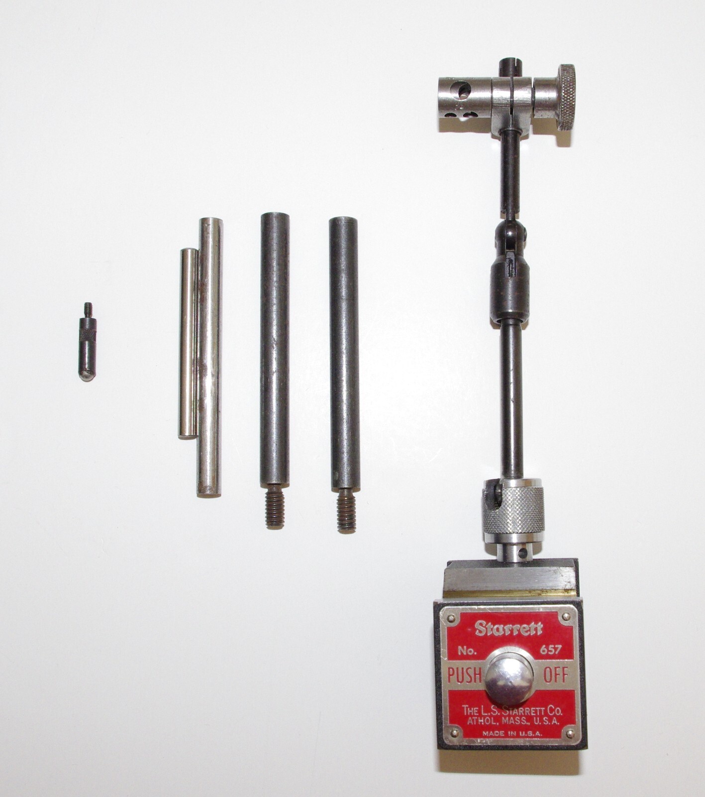 Starrett Magnetic Base Indicator Holder 657A plus Extras | eBay