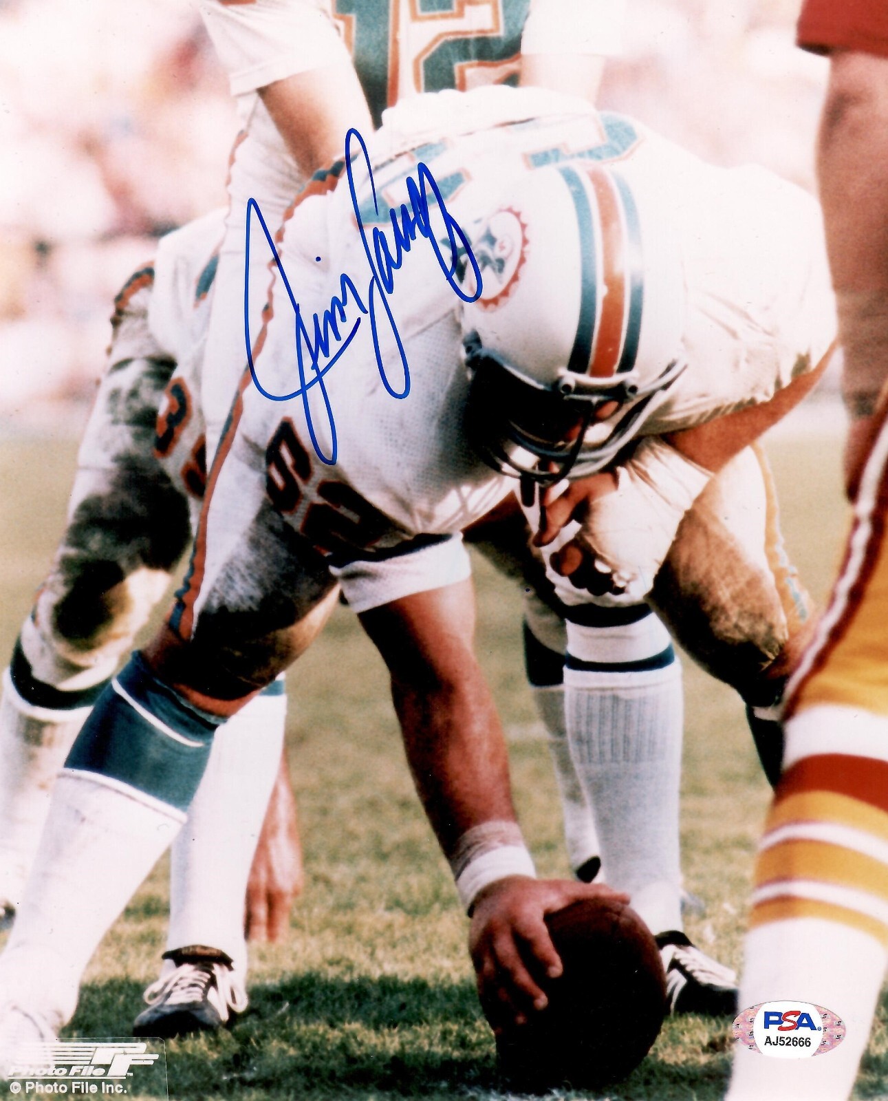 Jim Langer autographed signed inscribed 8x10 photo NFL Miami Dolphins ...