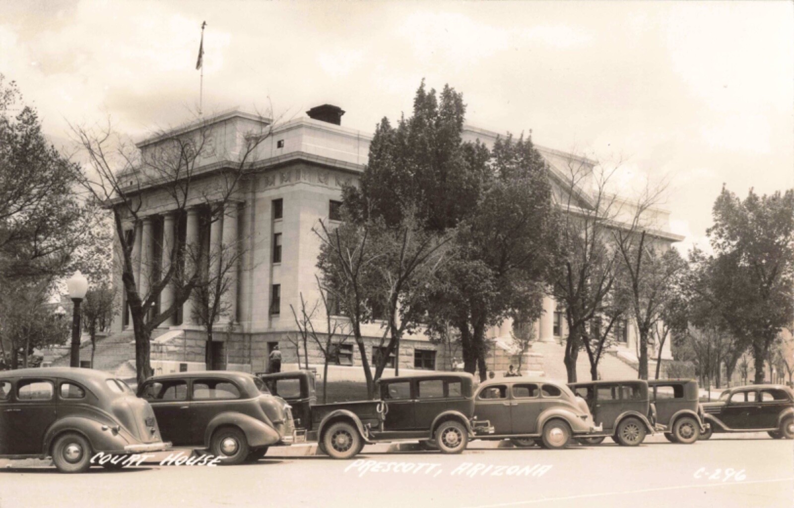 Real Photo Postcard Prescott, Arizona Court House c 1940s R9 | eBay
