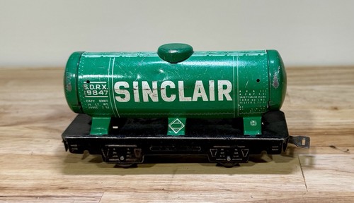 Clean Marx O-Gauge Train #19847 Sinclair 4-Wheel Green Tank Car 118 | eBay
